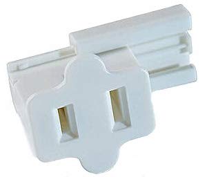 Creative Hobbies® White SPT-1 Female Slip On Plug, Zip Plug, Vampire Plug, Gilbert Plug, Slide Together Plug Add On Outlet | Pack of 5
