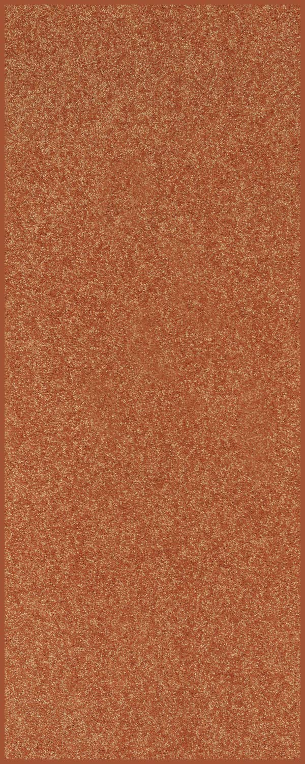 Home Queen Solid Color Custom Size Runner Area Rug Rust, 2'6" x 12', Stain Resistant, Living Room, Pet-Friendly and Stylish, Machine-Made,Wedding Occasions