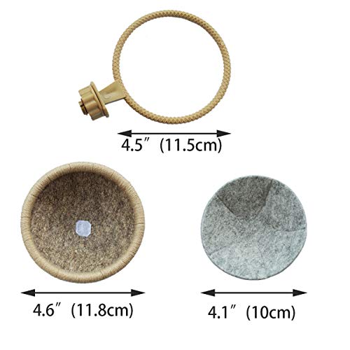 FOIBURELY 2 Sets Bird Nest Canary Finch Parrot Nest with Felt(4.5 inches)