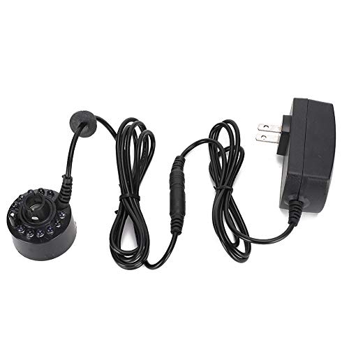 Plastic Aquarium Mini Mist Maker Fogger Water Fountain Pond Fog Machine Reptile Pet Mist Maker LED Colorful Lighting Sprayer Humidifier Atomizer US Pl