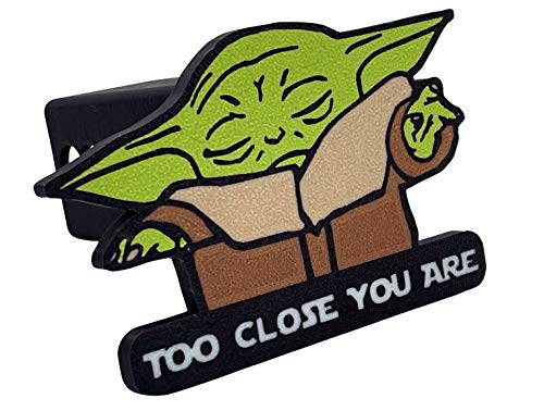 Baby Yoda Trailer Hitch Cover - Too Close
