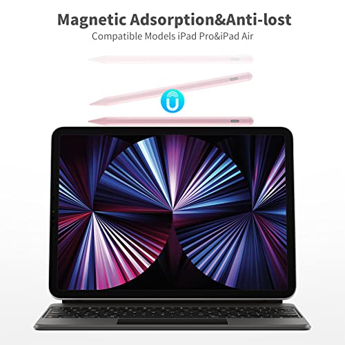 Stylus Pen for iPad Pencil Compatible with Apple Pen, iPad Pro 12.9/11-inch, Apple Pencil 2nd Generation, iPad Mini, iPad Air, iPad Tablets (2018-2022) Palm Rejection, Tilt - Pink