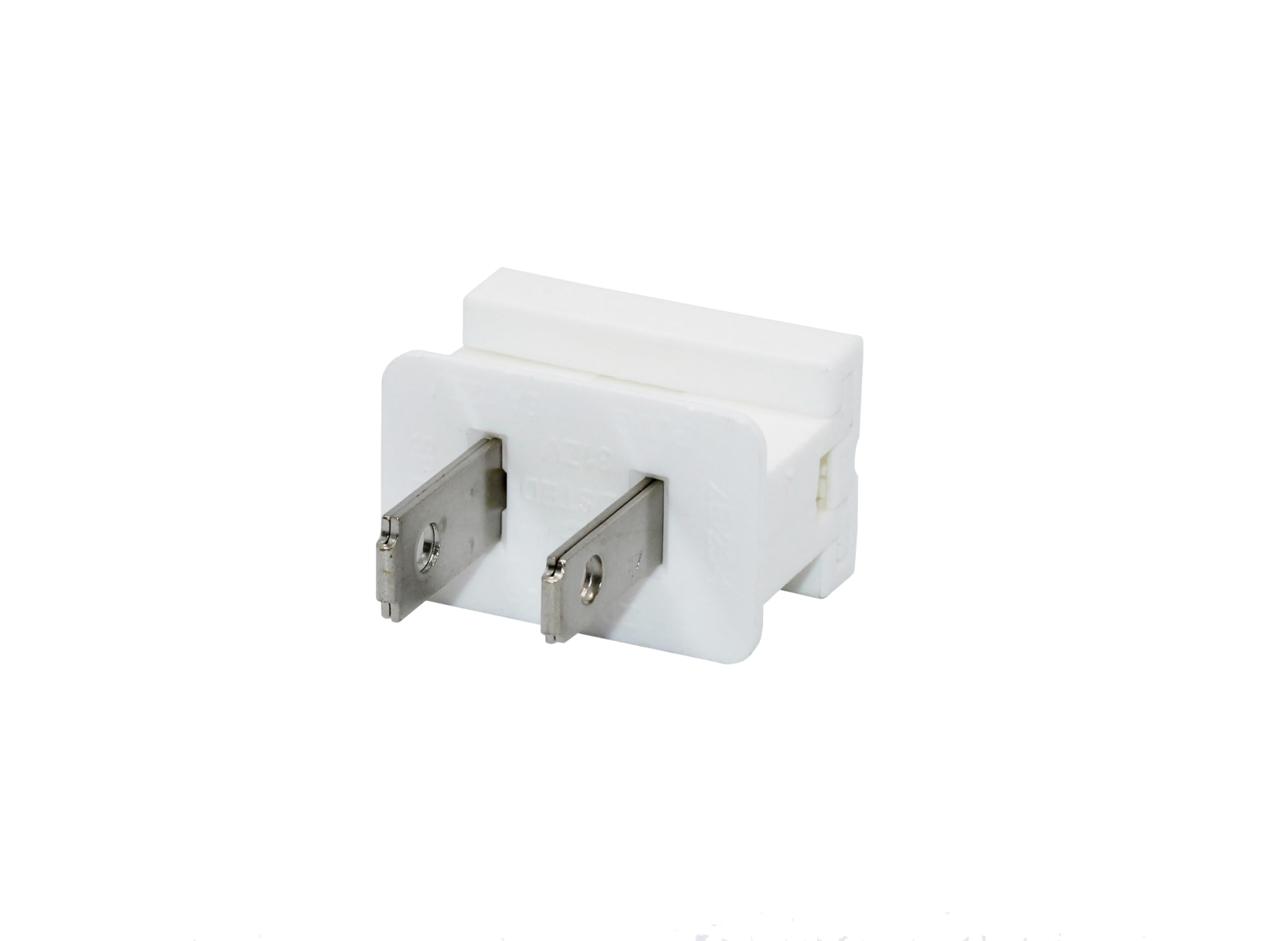 Creative Hobbies® White SPT-1 Female Slip On Plug, Zip Plug, Vampire Plug, Gilbert Plug, Slide Together Plug Add On Outlet | Pack of 5