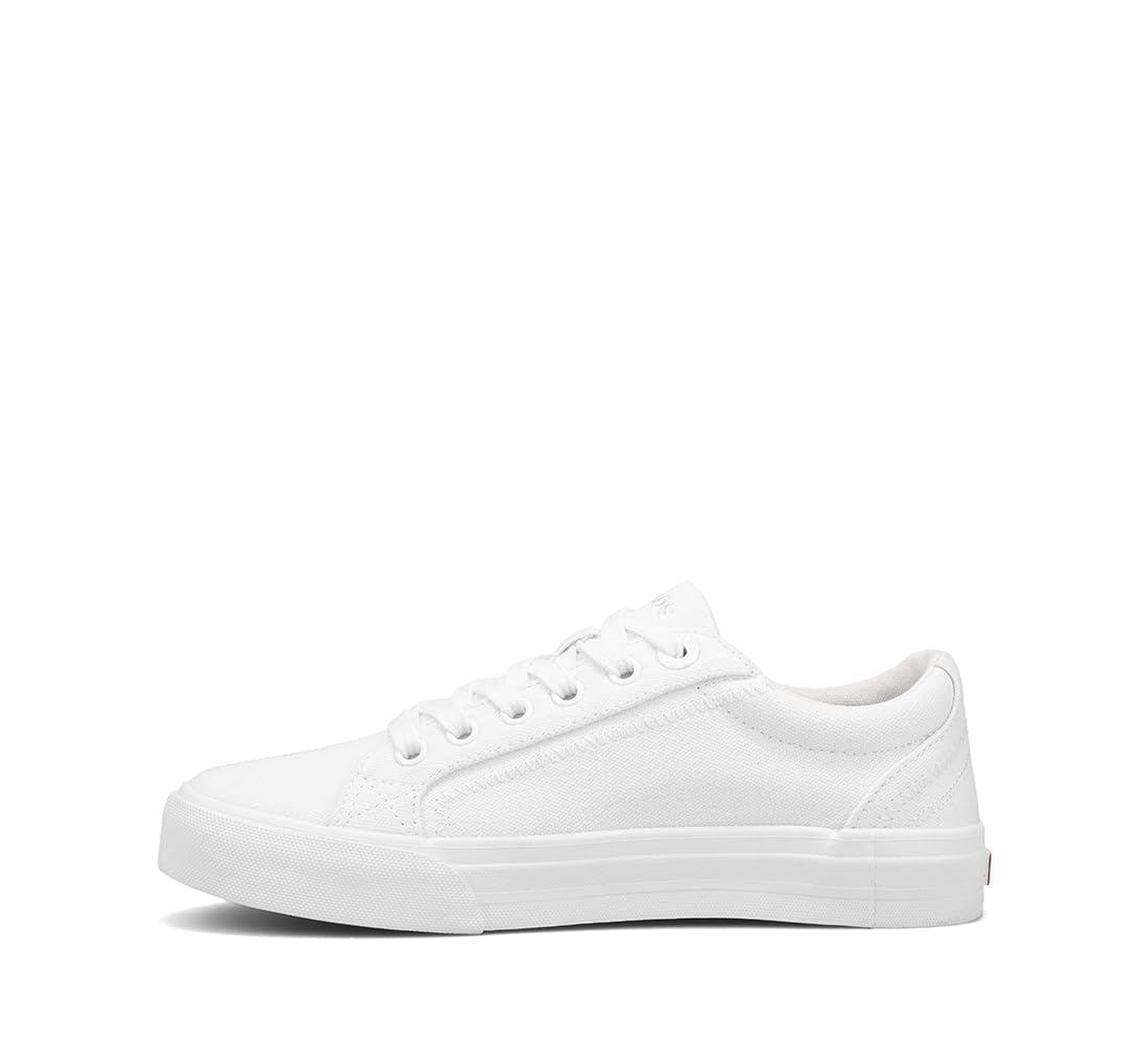 Taos Plim Soul Women's Sneaker-Stylish Platform Sneaker with Curves & Pods Removable Footbed, Arch Support, Classic Design for Everyday Fashion, All Day Comfort White 9 (M) US