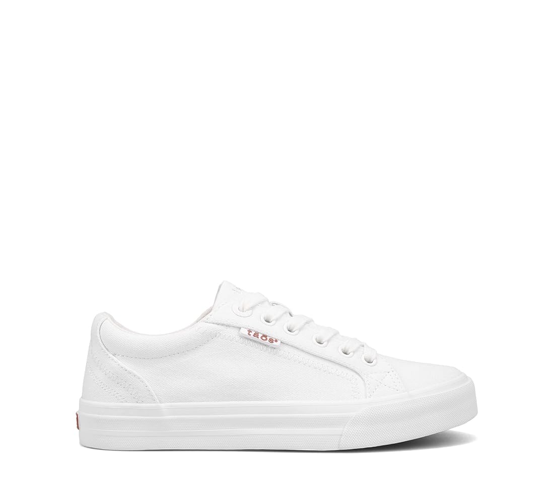 Taos Plim Soul Women's Sneaker-Stylish Platform Sneaker with Curves & Pods Removable Footbed, Arch Support, Classic Design for Everyday Fashion, All Day Comfort White 9 (M) US