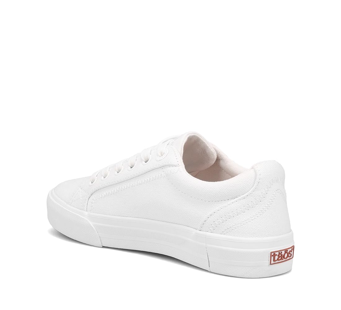 Taos Plim Soul Women's Sneaker-Stylish Platform Sneaker with Curves & Pods Removable Footbed, Arch Support, Classic Design for Everyday Fashion, All Day Comfort White 9 (M) US