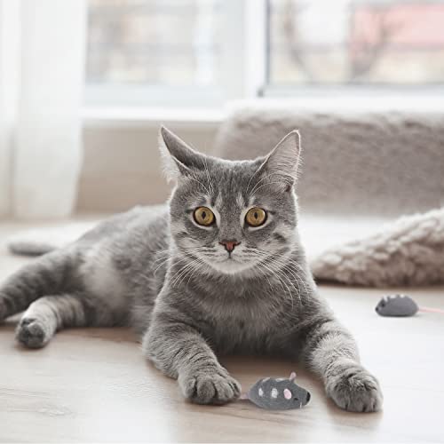 Feltcave Wool Cat Mouse Toys β Handmade Felt Mouse Cat Toy Without Catnip, Cat Toys for Indoor Cats, Cat Mice Toys 4-Pack