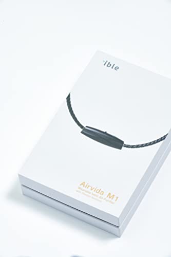 Airvida M1 Wearable Ionic Air Purifier| Titanium Necklace and Collar Clip| 99% removal rate verified by 3-party labs| USB rechargeable (19.6 in, Black)| Best gift for mom
