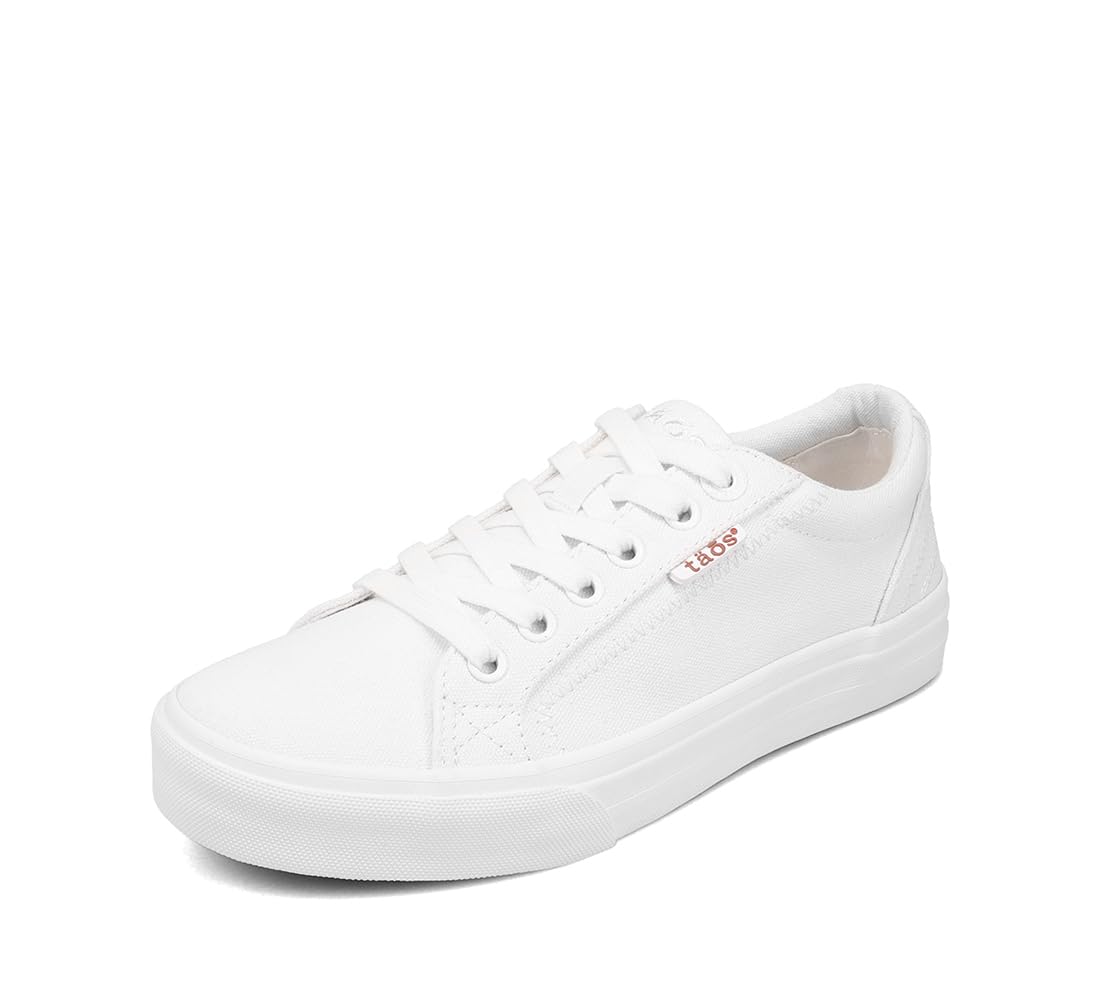 Taos Plim Soul Women's Sneaker-Stylish Platform Sneaker with Curves & Pods Removable Footbed, Arch Support, Classic Design for Everyday Fashion, All Day Comfort White 9 (M) US