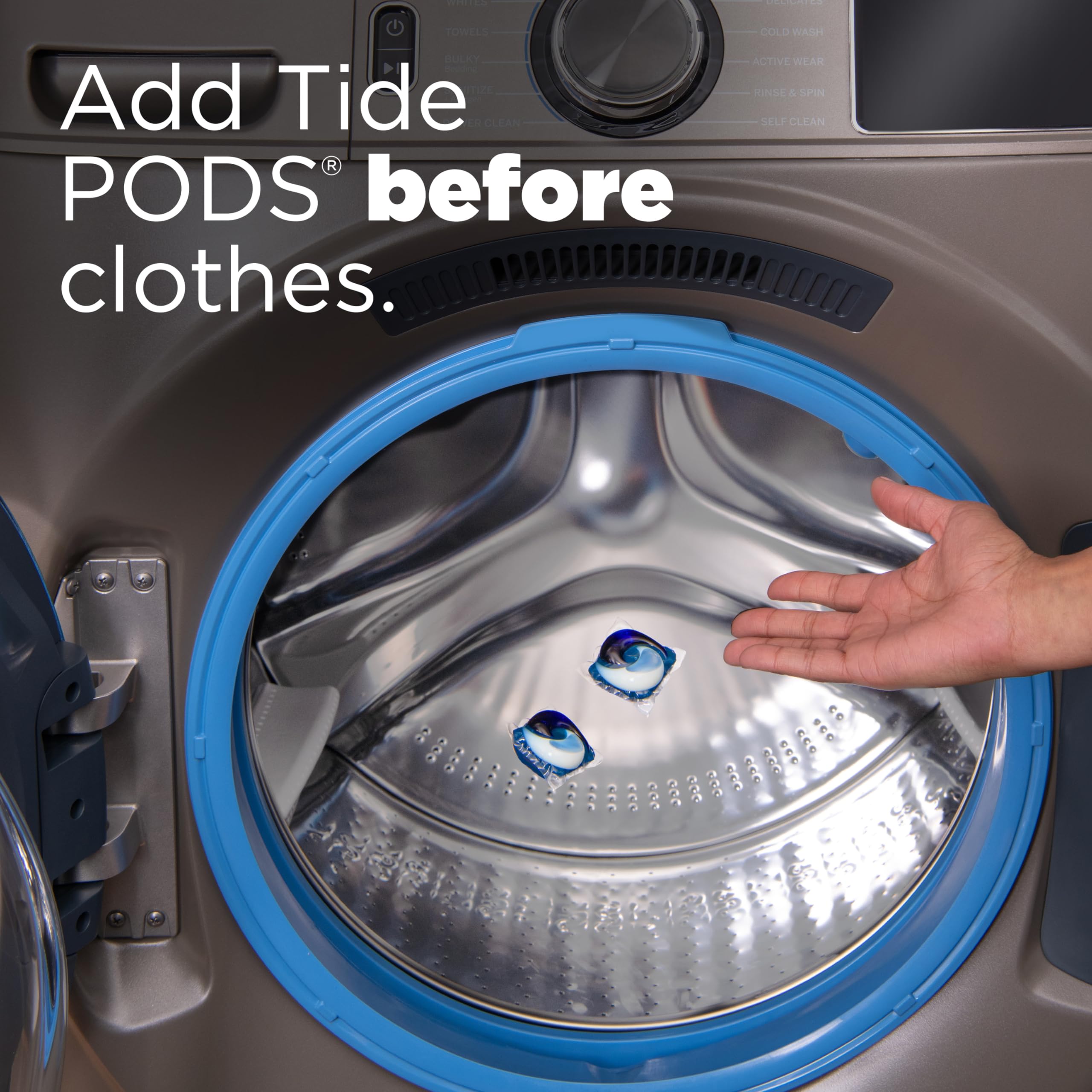 Tide PODS Liquid Laundry Detergent Soap Pacs, Original Scent, HE Compatible, 42 Count, Powerful 3-in-1 Clean in one Step, Tide PODS Laundry Detergent