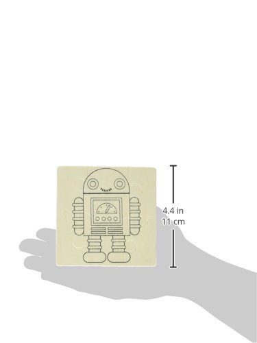 Darice Mix and Match Wood Kit Robot Puzzles