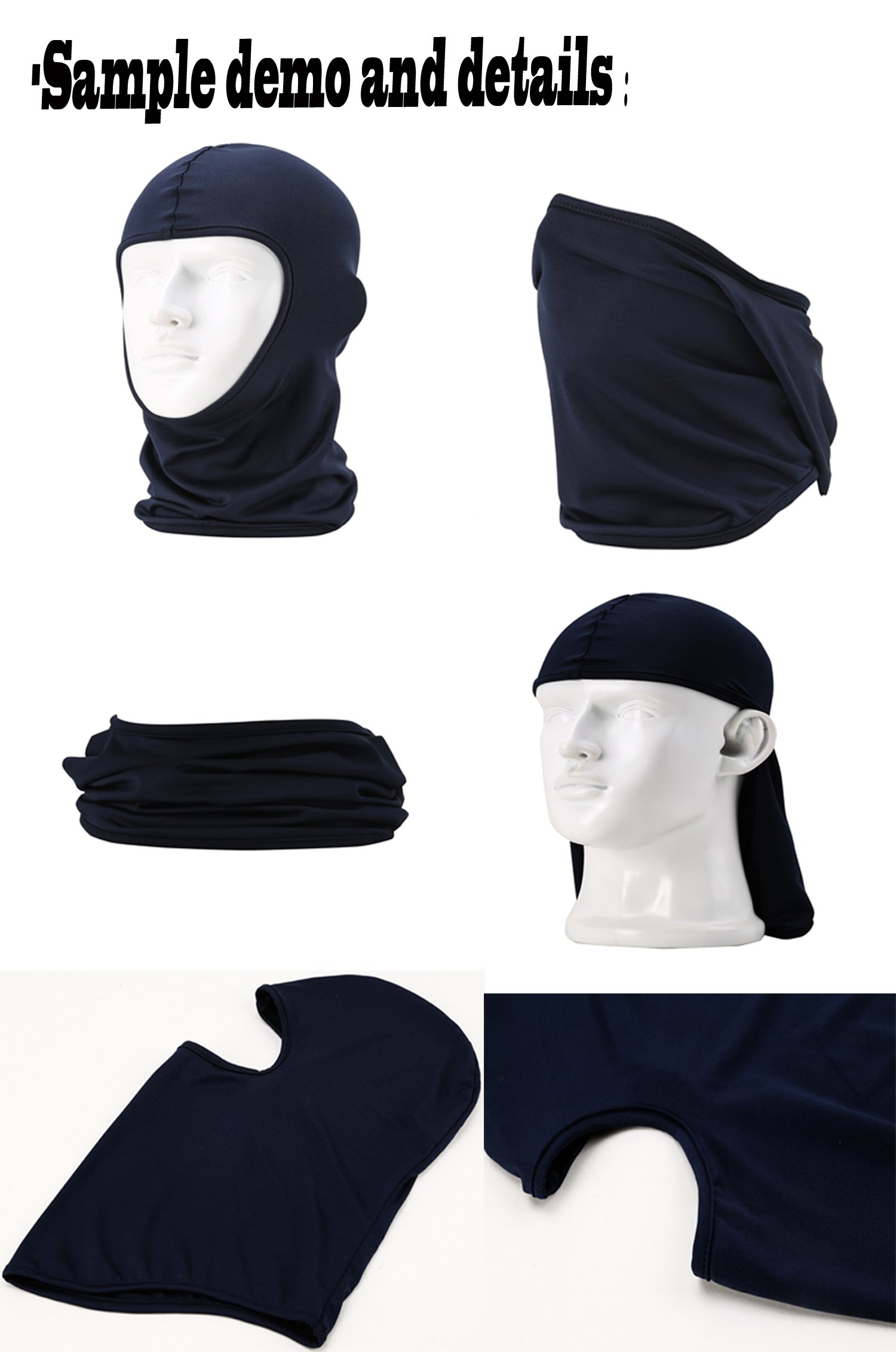 GANWAY Ski Mask Balaclava Hood Skullies Beanies Outdoor Sports Cycling Hat (Darkgray)