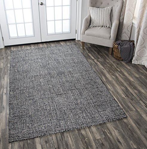 Rizzy Home Brindleton Black/Ivory Tweed 8' x 10' Rug