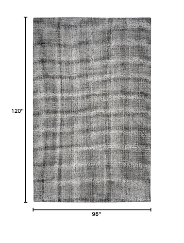 Rizzy Home Brindleton Black/Ivory Tweed 8' x 10' Rug