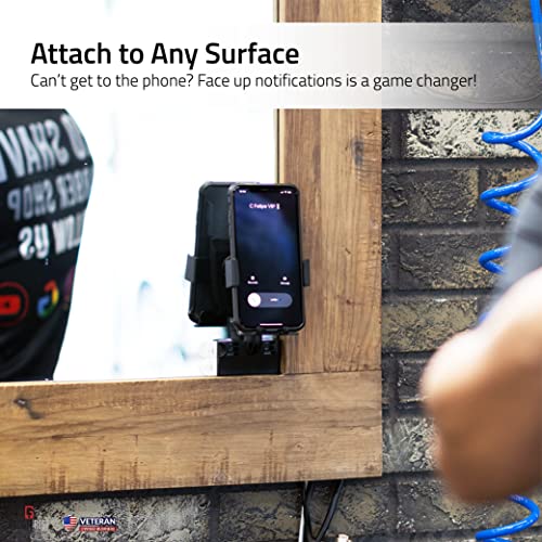 2-in-1 Phone Holder & Headphones Holder Mount for Home and Office Only by GadgetRest, Gravity Phone Mount, Fits All iPhones (Except iPhone 4),Fits All Samsung Galaxy Phones & Many More!