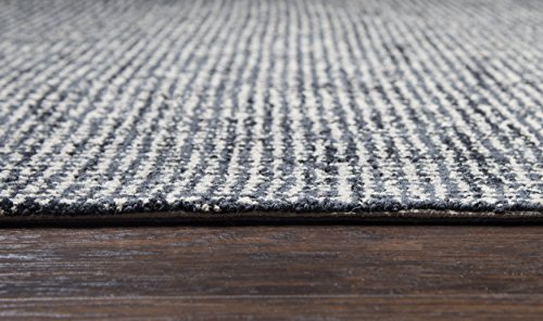 Rizzy Home Brindleton Black/Ivory Tweed 8' x 10' Rug