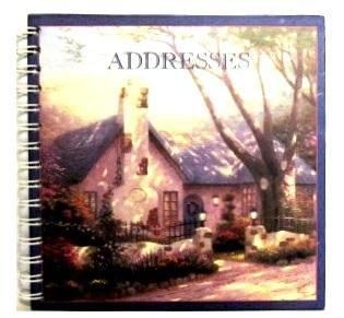 Thomas Kincaid"Morning Glory Cottage" Address Book 8"X 8"