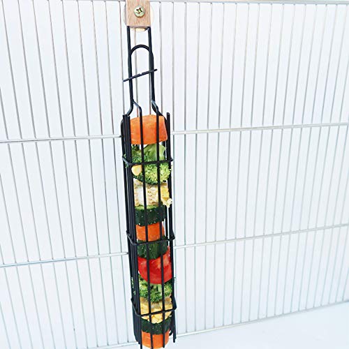 Bird Food Holder Parrot Feeders,Hanging Bird Foraging Toy Fruit Vegetable Storage Basket,Bird Treat Skewer Stick Holder,Small Animals Outside Feeding Tool Chews Toys for Parakeets Conures Cockatiels