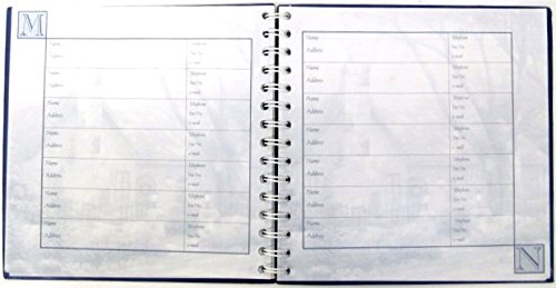 Thomas Kincaid"Morning Glory Cottage" Address Book 8"X 8"
