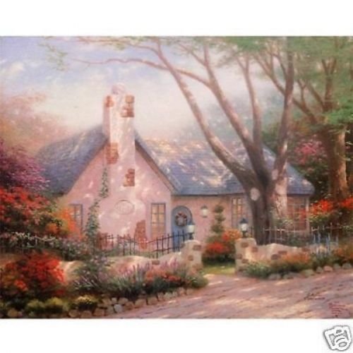 Thomas Kincaid"Morning Glory Cottage" Address Book 8"X 8"