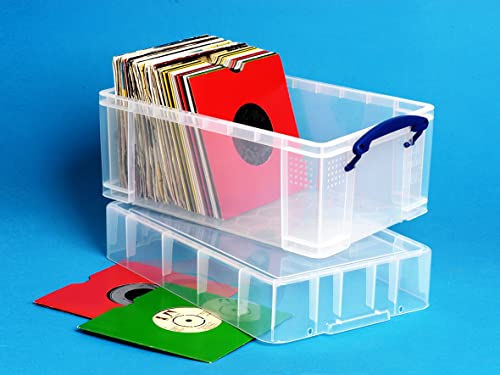 Really Useful Plastic Storage Box 9 Litre with XL Lid Clear