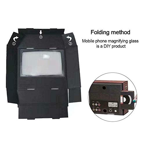 Weiwu Screen Magnifier Retro TV Shaped 3D Amplifier Enlarged Video Picture from Mobile Phone