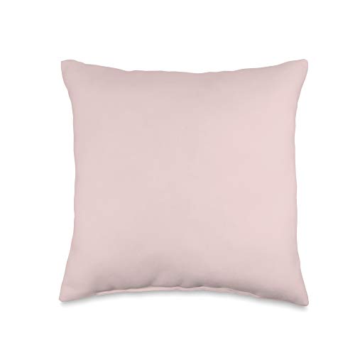 Vine Mercantile Simple Chic Solid Pale Rose Color-Pastel Blush Pink Throw Pillow, 16x16, Multicolor