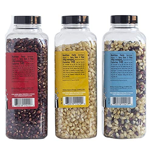 Urban Accents BLOCKBUSTER, Movie Night Popcorn Kernels Gift and Popcorn Seasoning Variety Pack (Set of 9)-3 Kernels and 6 Popcorn Seasonings