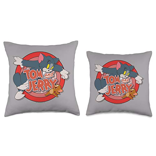 Tom and Jerry Cat & Mouse Throw Pillow, 18x18, Multicolor