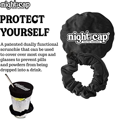 Nightcap Drink Cover Scrunchie- The Reusable Drink Spiking Prevention Scrunchie As Seen on Shark Tank
