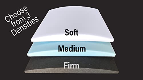 Original Curve Couch Sofa Seat Cushion Sag Repair Made in USA (Medium Firmness, Set of 2)