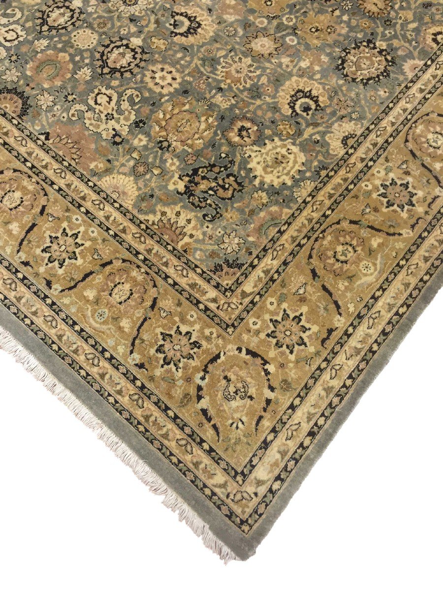 Noori Rug Hand Knotted Area Rug 8'1" x 10'4" Gray/Gold