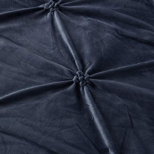 Sweet Home Collection Comforter Set 3 Piece Sherpa Pintuck Pinch Pleat Soft Luxurious Plush All Season Warm with 2 Shams