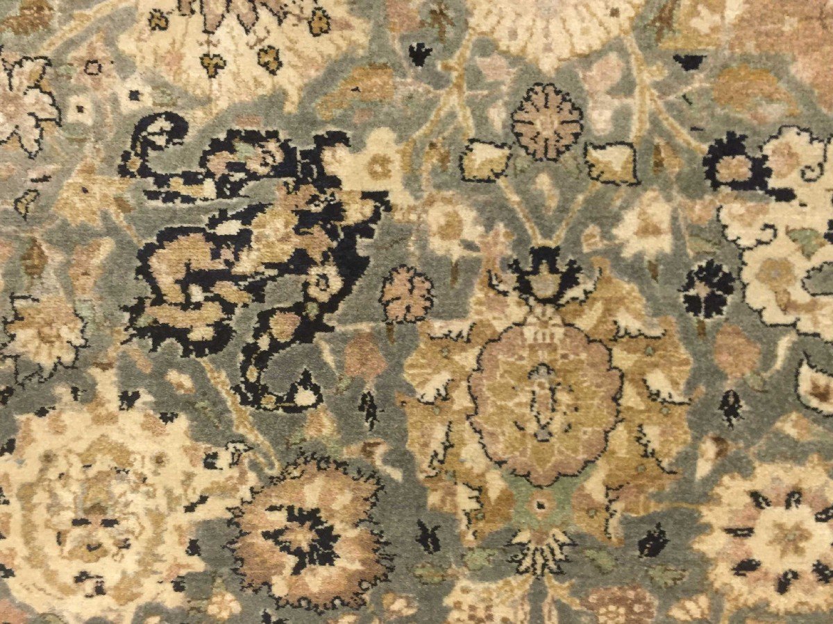 Noori Rug Hand Knotted Area Rug 8'1" x 10'4" Gray/Gold
