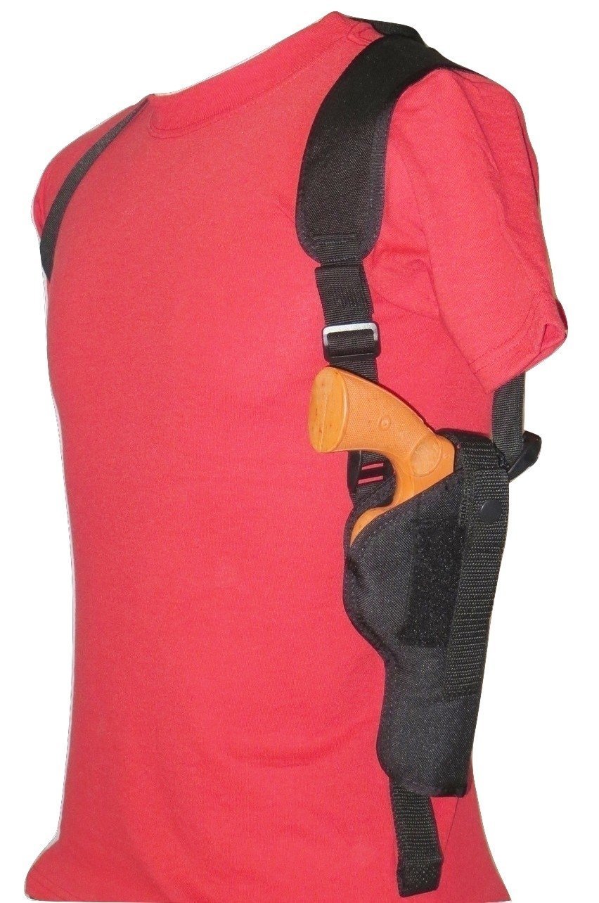 Vertical Shoulder Holster for 4" Barrel Revolver in 38 & 357 fits S&W, Ruger,Taurus Most Others