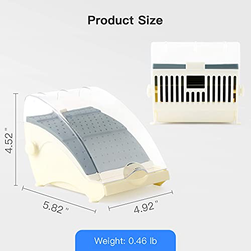142 Holes Dental Burs Holder with Cover Case, Bur Block Station Organizer Box Dentist Retainer Case for Needle, Bur, File
