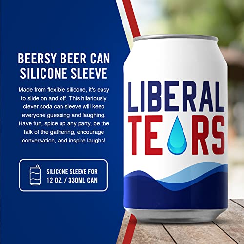 Silicone Sleeve Can Cover - Insulated Can Sleeve - Novelty Disguise for Outdoors, Golf, Parties, Concerts, Tailgate - Hide a Drink To Look Like Soda, Fits 12 oz Can(Tears)