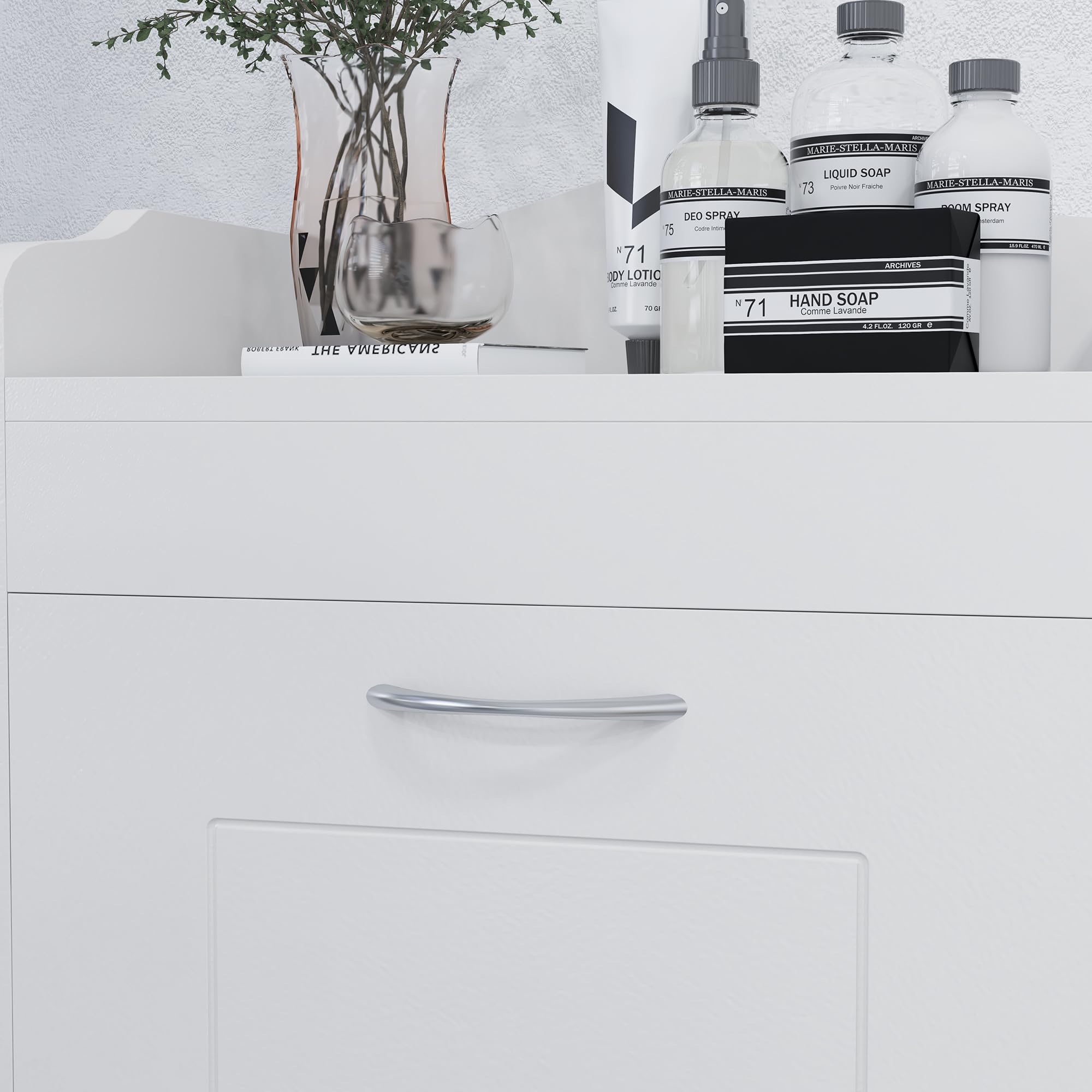 HOMCOM 31" Tilt Out Laundry Hamper, Free Standing Home Organizer Hamper, Bathroom Storage Cabinet, White