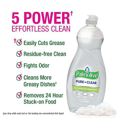 Palmolive Ultra Liquid Dish Soap, Pure and Clear, 32.5 Fl Oz