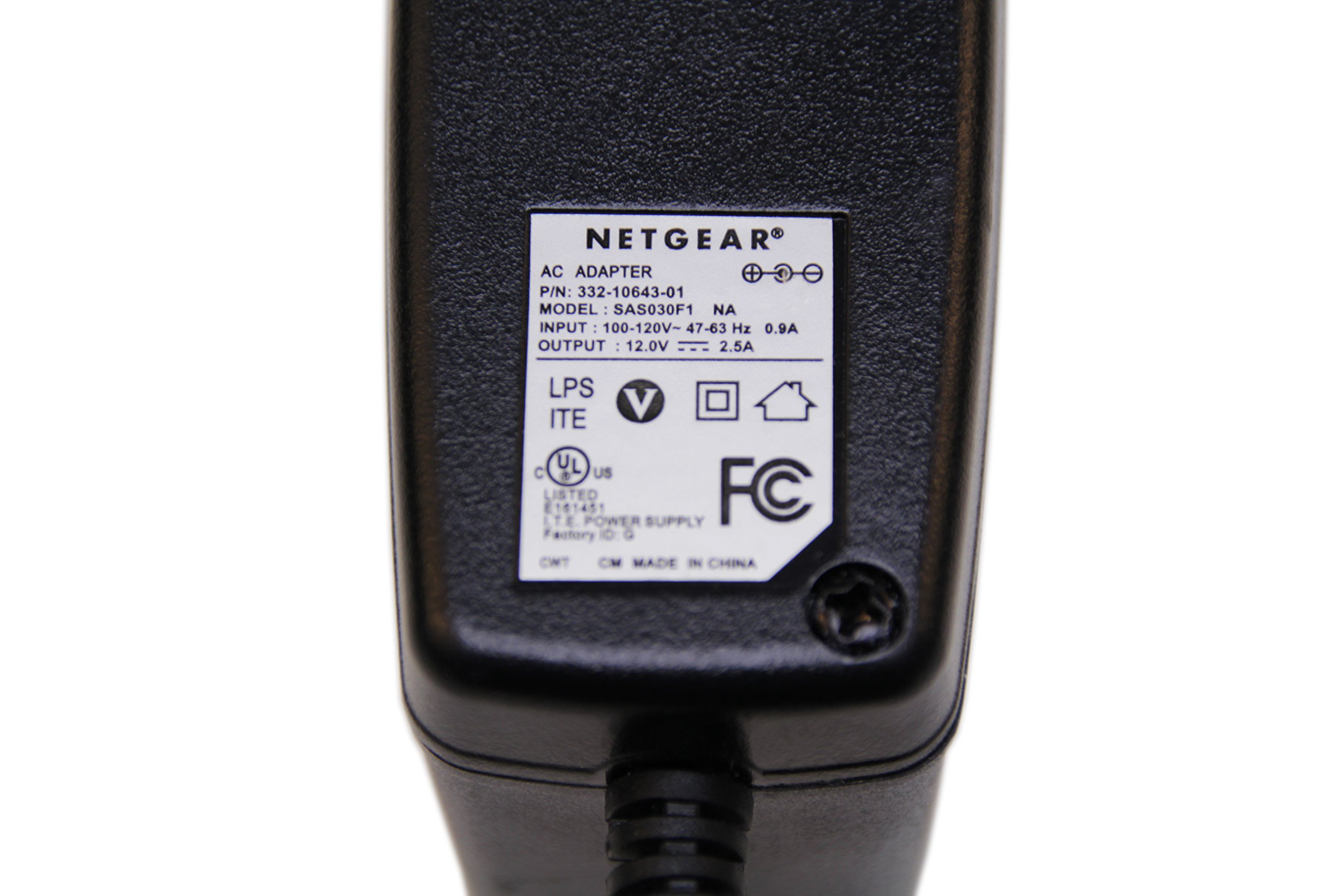 Netgear Genuine 12V 2.5A SAS030F1 P/N 332-10643-01 Power Supply Cord Cable PS Wall Home Charger Mains PSU for North America