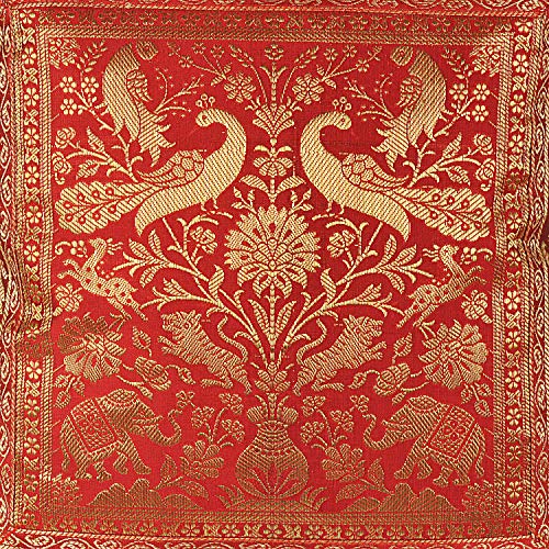 Boho Bohemian Style Home Sofa Bed Decorative Animal Design Throw Pillow Cover (16X16 Inch)