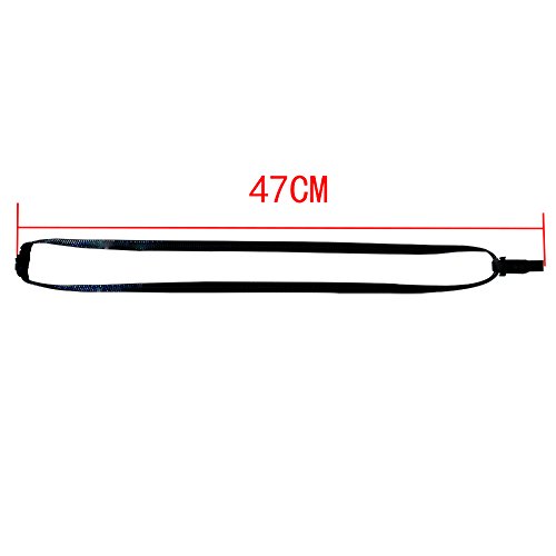 Aluminum Badge Holder with Detachable Neck Lanyard/Strap for ID Card, Working Card, Name Tag (Black)