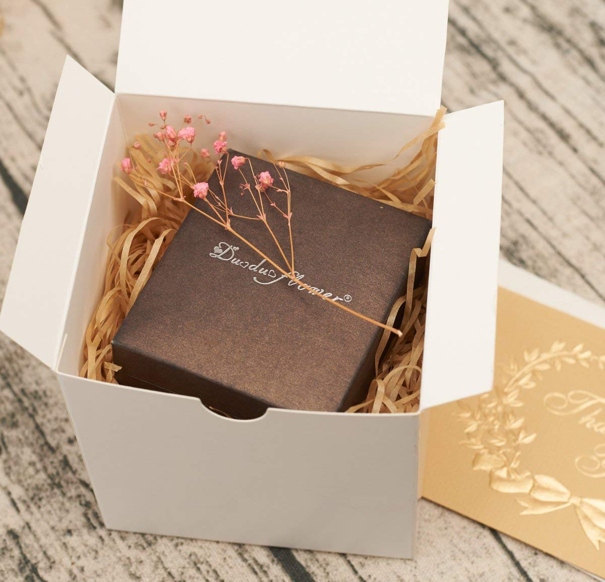 MESHA 4x4x4'' White Gift Boxes 50 PC Small Gift Boxes Bulk with Lids, Kraft Paper Gift Boxes for Presents, White Bridesmaid Proposal Box, Favor Boxes, Small Boxes for Packaging