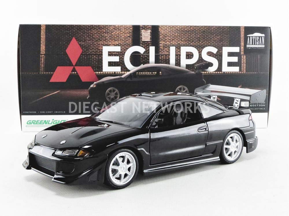 Greenlight Artisan Collection 19040 1995 Mitsubishi Eclipse Black 1:18 Scale