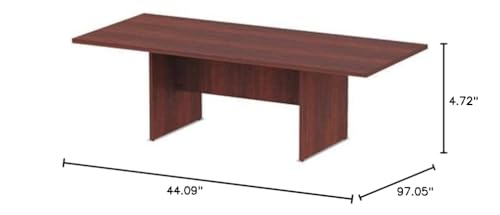 Alera ALEVA719642MC 94.5 in. x 41-3/8 in. x 29.5 in. Valencia Series Conference Rectangle Table - Medium Cherry - VA719642MC
