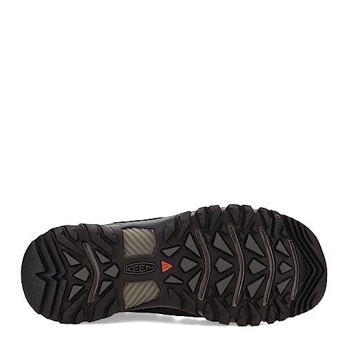 KEEN Men's Targhee EXP Waterproof Hiking Shoes, Black/Steel Grey, 13