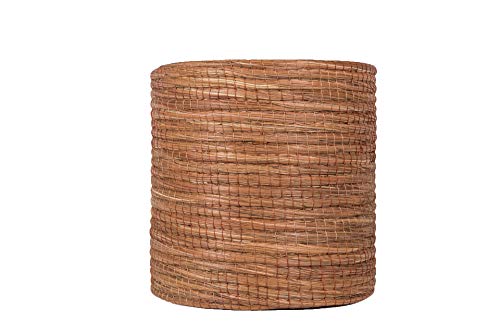 JOSE ARTESANO Pine Needle (Ocoxal) Waste Basket, 9.8 in x 9.8 in, Cylindrical, Wicker Trash Can, Natural, 100% Sustainable, Organic and Vegan