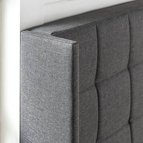 ZINUS Dori Upholstered Platform Bed Frame with Wingback Headboard, Mattress Foundation, Wood Slat Support, No Box Spring Needed, Easy Assembly, Full