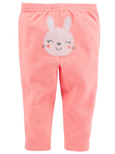 Simple Joys by Carter's Baby Girls' 6-Piece Bodysuits (Short and Long Sleeve) and Pants Set, Multicolor/Bunny/Dots/Text Print, 0-3 Months