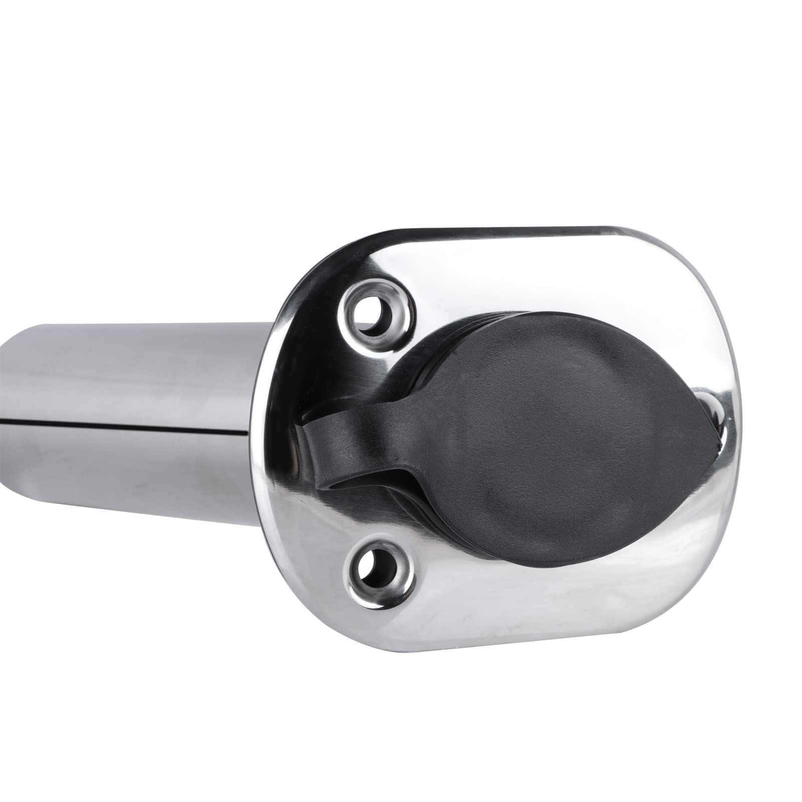 HOFFEN 2PCS STAINLESS STEEL FISHING ROD HOLDER 9" Flush Mount with UV PVC Liner( 30 Degree)